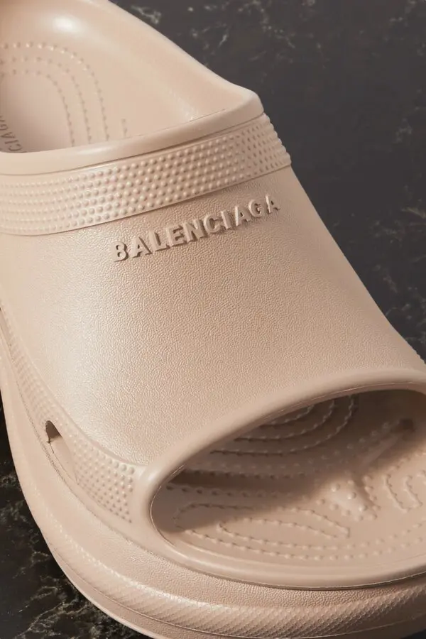 Balenciaga Crocs Pool Perforated Rubber Slides