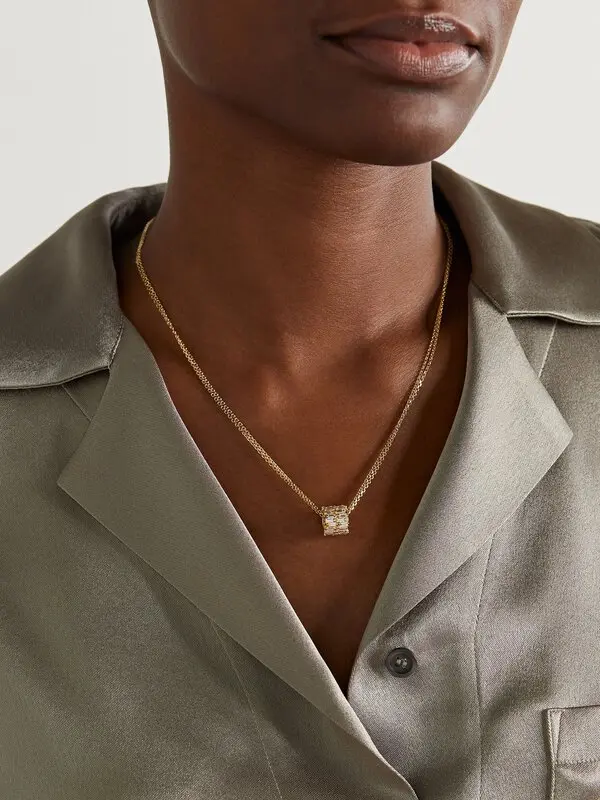 SUZANNE KALAN 18-karat Diamond Necklace