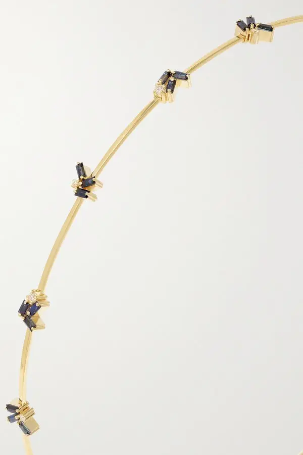 SUZANNE KALAN 18-karat Sapphire And Diamond Headband