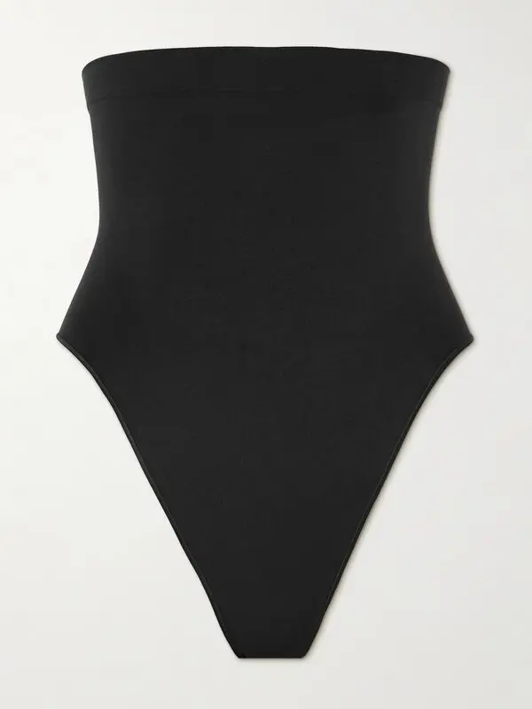 SKIMS Seamless Sculpt High-waisted Thong - Black