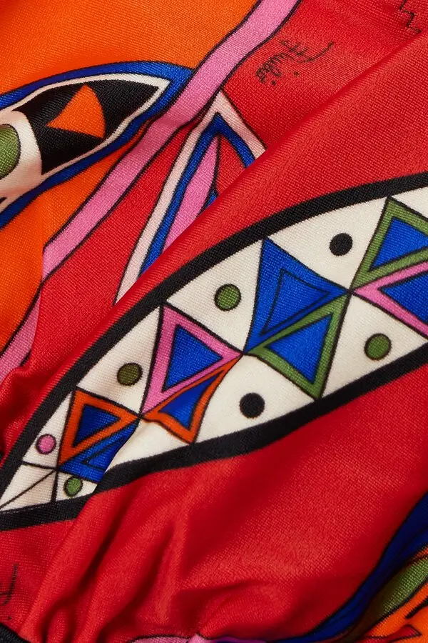 Emilio Pucci Printed Triangle Bikini Top
