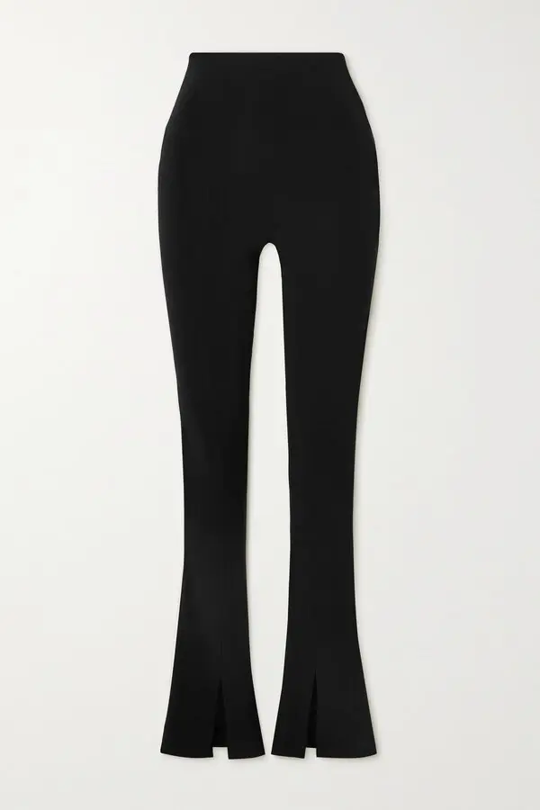 Norma Kamali Spat Stretch-jersey Flared Leggings