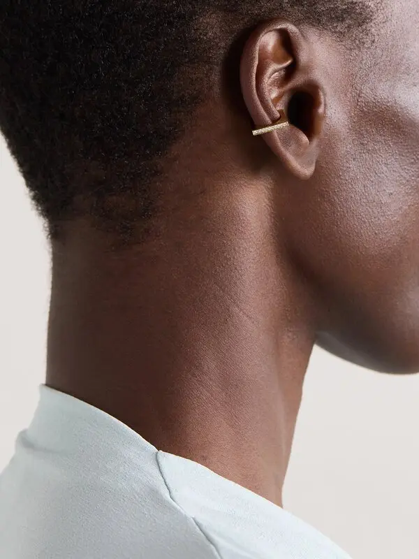Mizuki 14-karat Diamond Ear Cuff