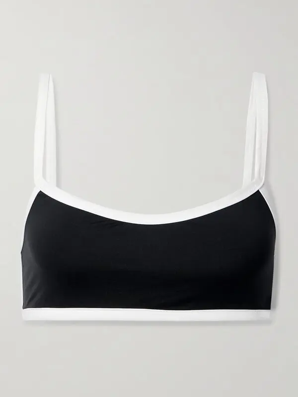 Marysia Ligne Two-tone Bikini Top - Black
