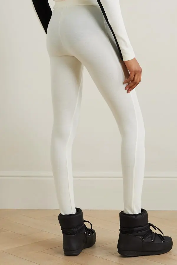 WE NORWEGIANS Ski Merino Wool-blend Piqué Leggings