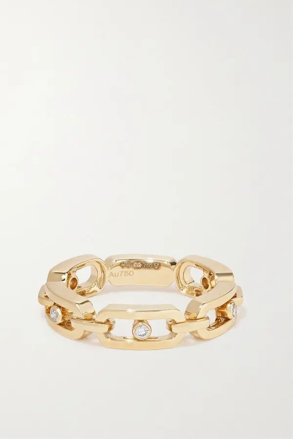 Messika Move Uno 18-karat Diamond Ring - Gold