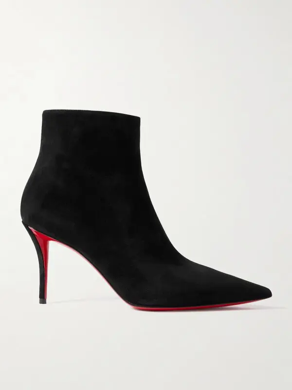 CHRISTIAN LOUBOUTIN So Apostropha 80 Suede Ankle Boots