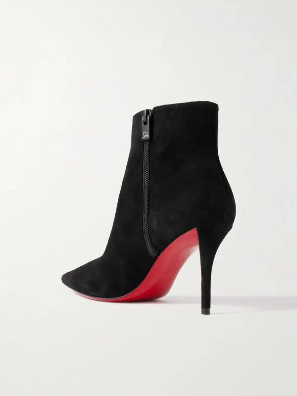 CHRISTIAN LOUBOUTIN So Apostropha 80 Suede Ankle Boots