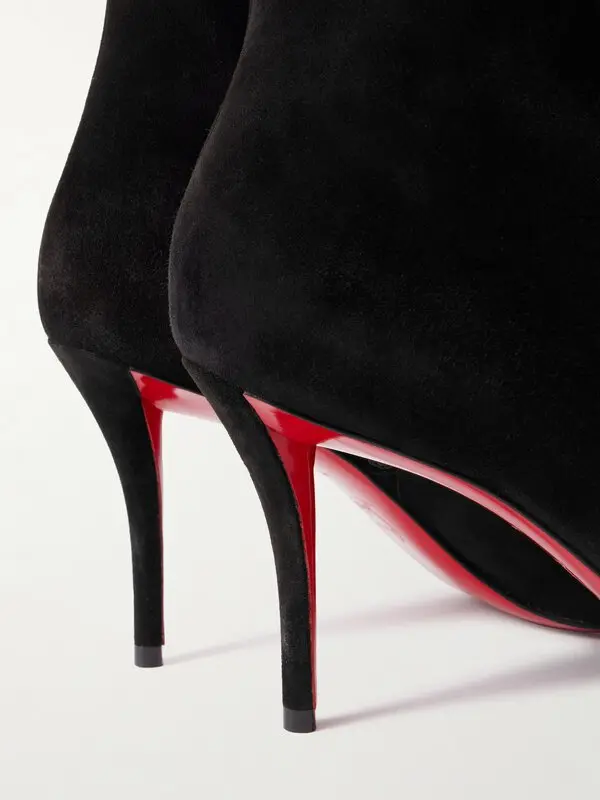 CHRISTIAN LOUBOUTIN So Apostropha 80 Suede Ankle Boots