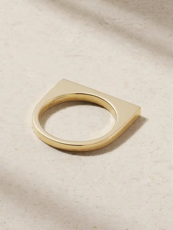 Mizuki 14-karat And Diamond Bar Ring