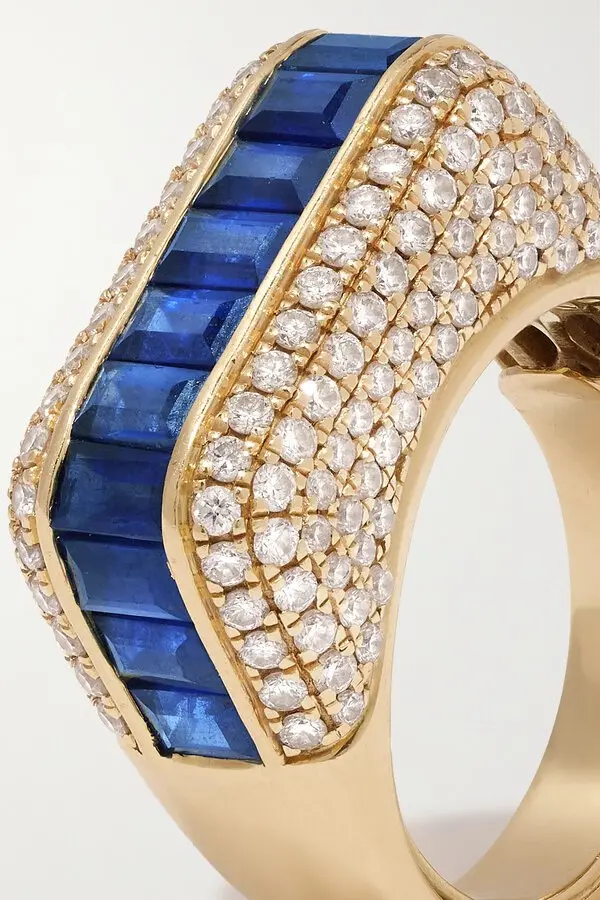 RAINBOW K Empress 18-karat Gold, Sapphire And Diamond Ring