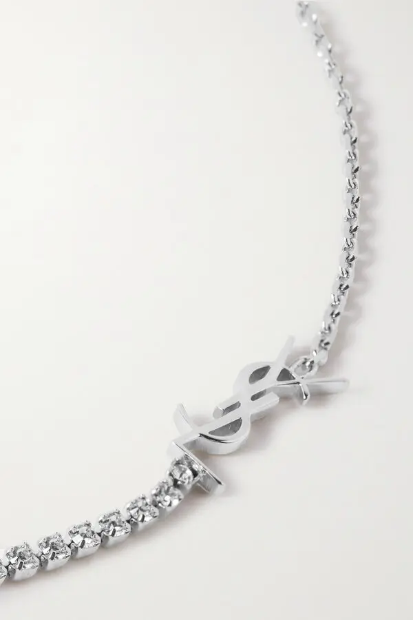 Saint Laurent Tone Crystal Bracelet