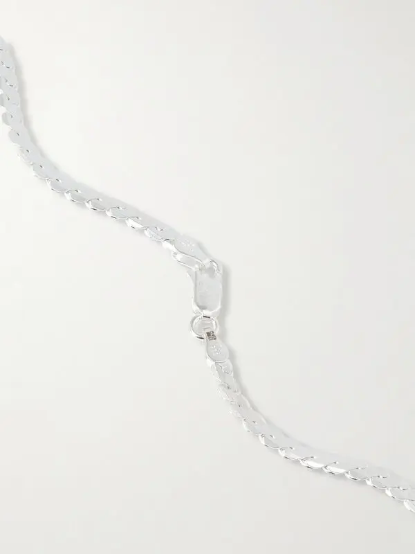 LOREN STEWART Serpentine Sterling Chain Necklace - Silver