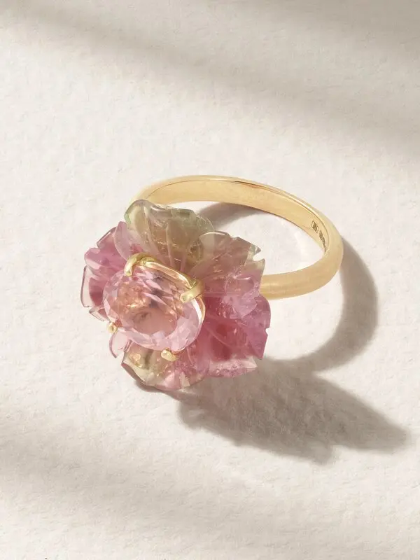 Irene Neuwirth Tropical Flower 18-karat Tourmaline Ring - Gold