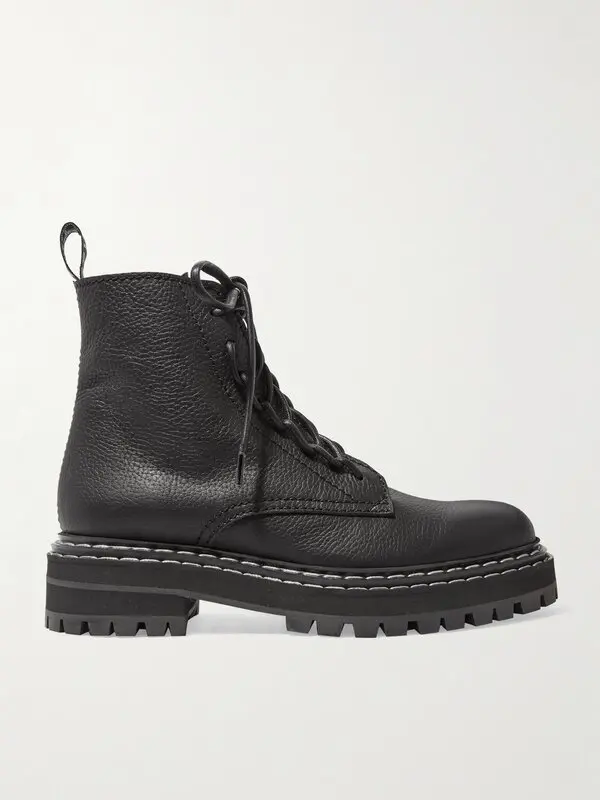 Proenza Schouler Textured-leather Ankle Boots