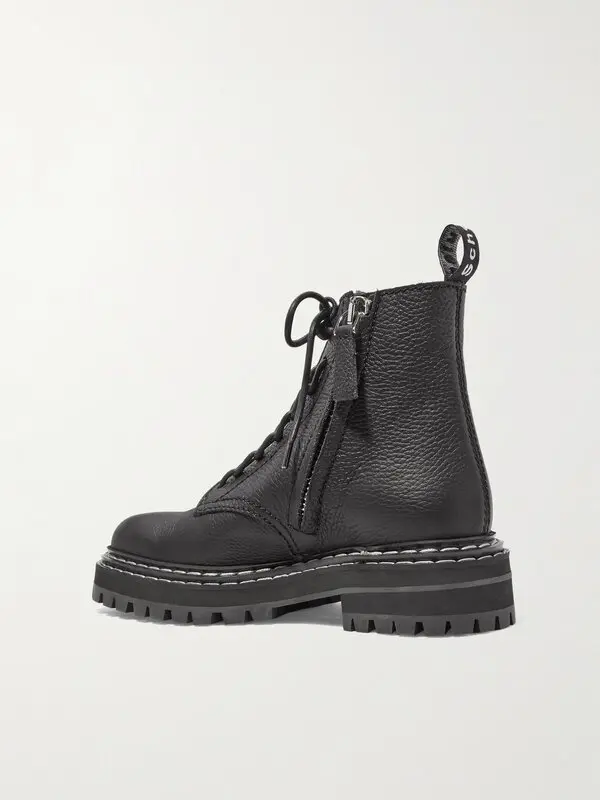 Proenza Schouler Textured-leather Ankle Boots