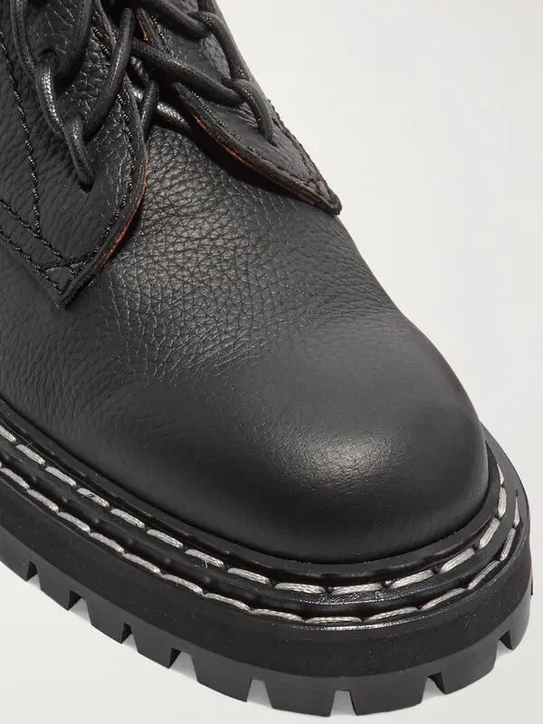 Proenza Schouler Textured-leather Ankle Boots