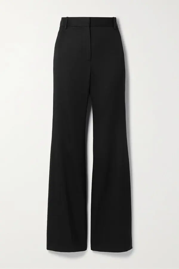 NILI LOTAN Arielle Wool-twill Flared Pants