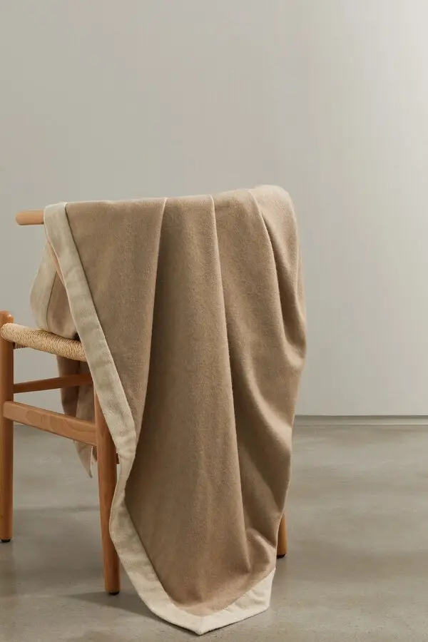 Brunello Cucinelli Two-tone Cashmere Blanket - Brown