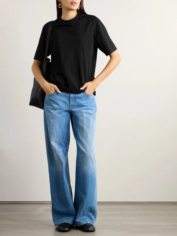 THE ROW Essentials Chiara Cotton-jersey T-shirt