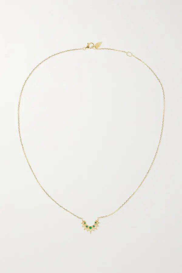 PIAGET Sunlight Rose Necklace With Emerald And Diamond
