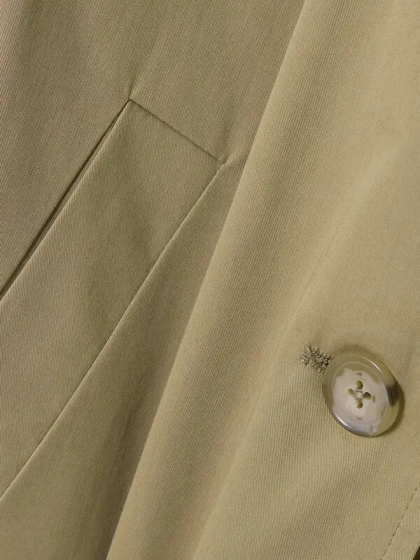 FRAME Cropped Cotton-gabardine Jacket