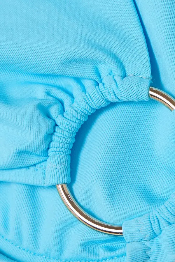 Melissa Odabash Brussels Embellished Halterneck Bikini Top - Blue
