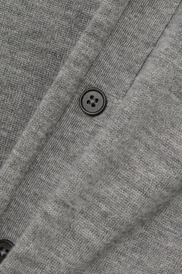 THE ROW Essentials Battersea Cashmere Cardigan - Gray