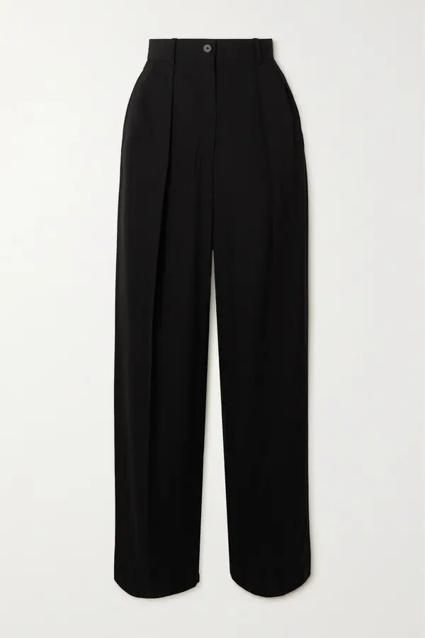 THE ROW Igor Crepe Straight-leg Pants