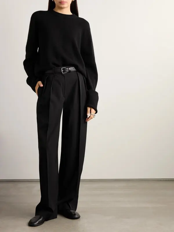 THE ROW Igor Crepe Straight-leg Pants