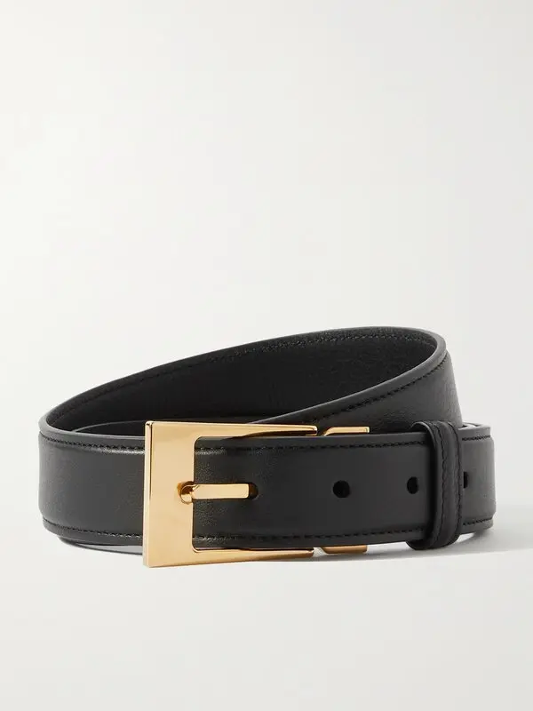 THE ROW Jewel Leather Belt - Black