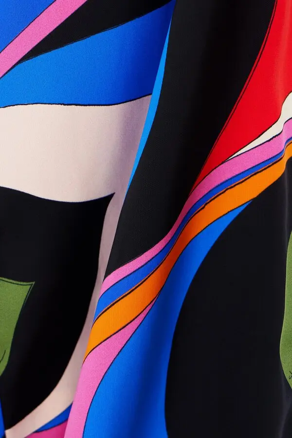 Emilio Pucci Pussy-bow Printed Blouse
