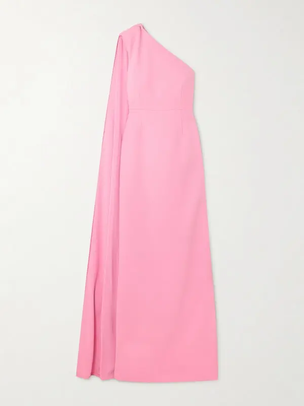 Rebecca Vallance Odetta One-shoulder Gown - Pink
