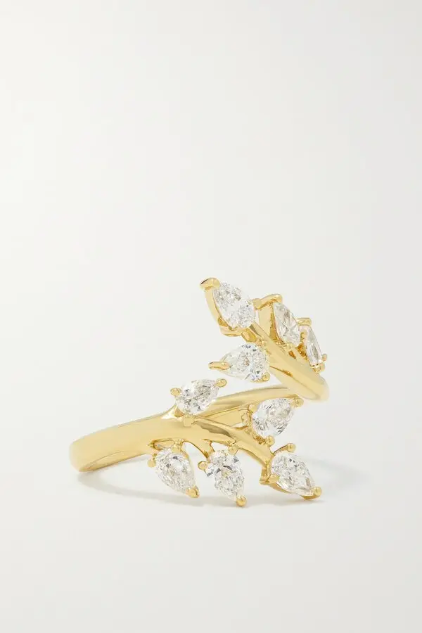 ANITA KO Ivy 18-karat Diamond Ring - Gold