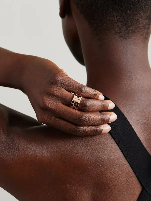 Chopard Ice Cube 18-karat Rose Ring