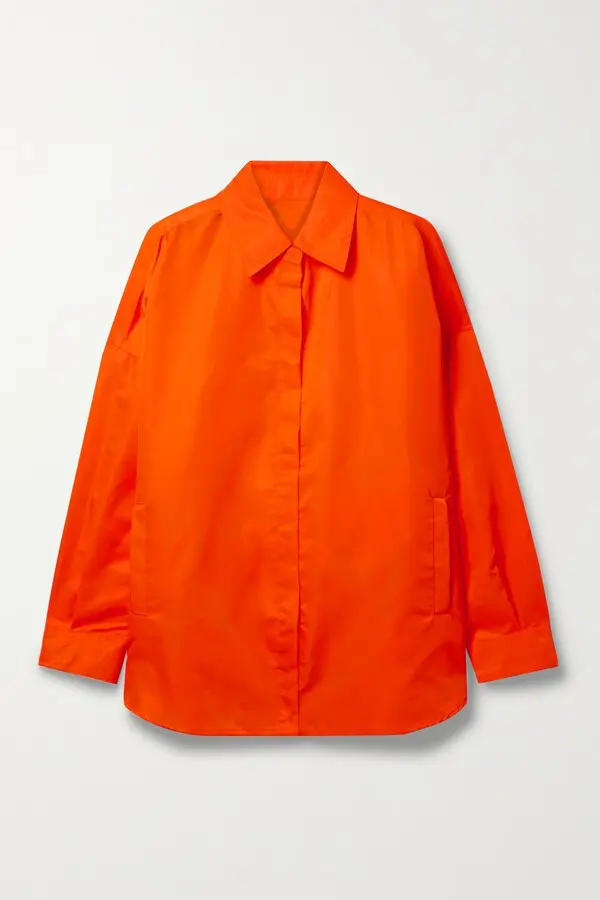 THE FRANKIE SHOP Perla Oversized Shirt - Orange