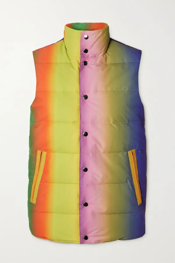 AGR Quilted Ombré Shell Down Vest
