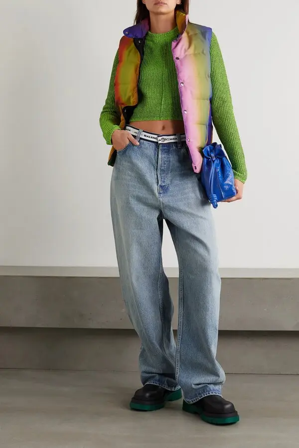 AGR Quilted Ombré Shell Down Vest