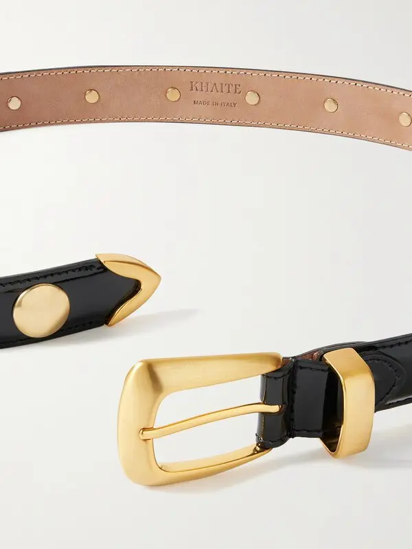 Khaite Benny Patent-leather Belt