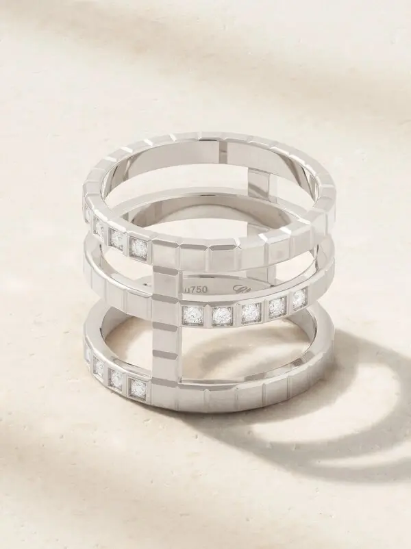 Chopard Ice Cube Diamond Ring - Gold