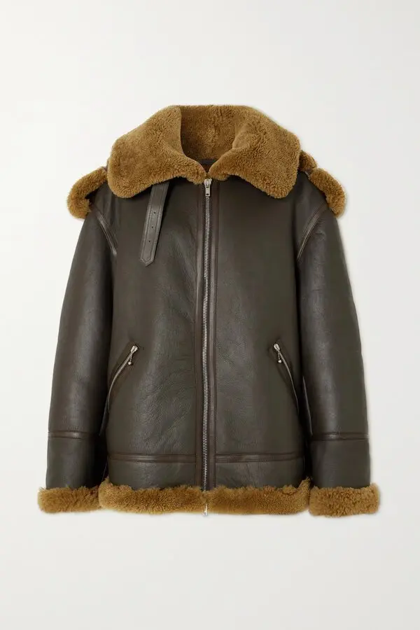 Burberry Shearling Aviator Jacket