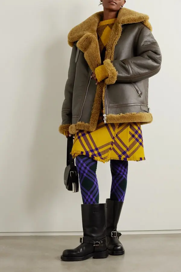 Burberry Shearling Aviator Jacket