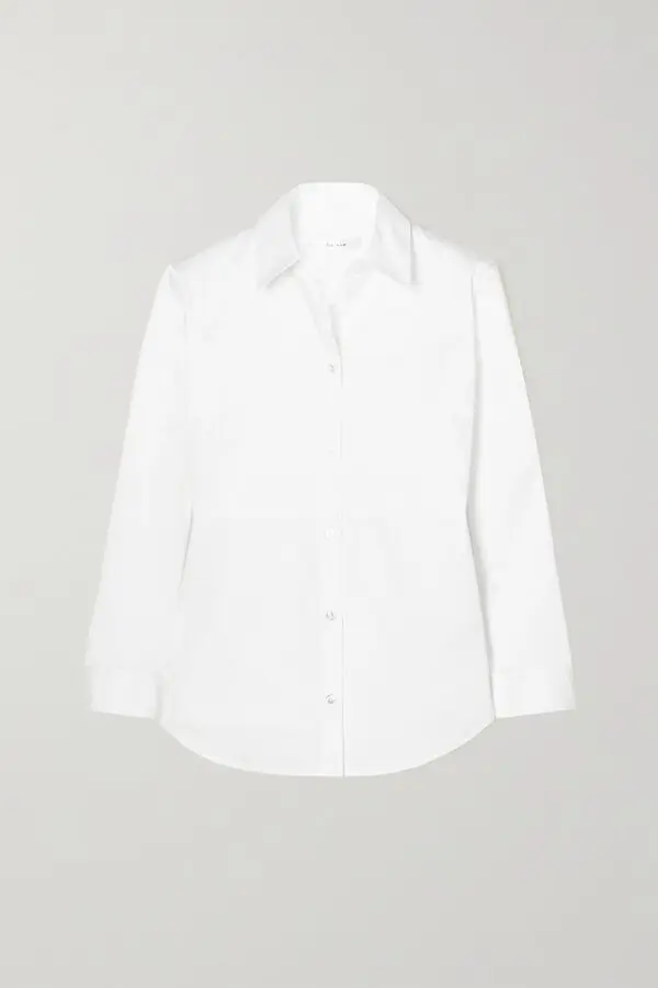 THE ROW Petra Cotton-poplin Shirt