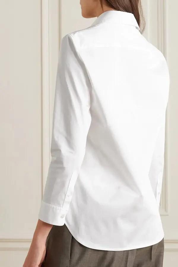THE ROW Petra Cotton-poplin Shirt