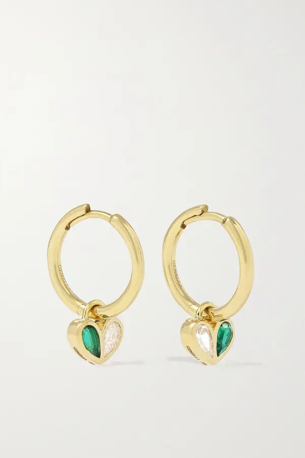 GEMELLA JEWELS Sweetheart Huggie Hoop Earrings - Gold