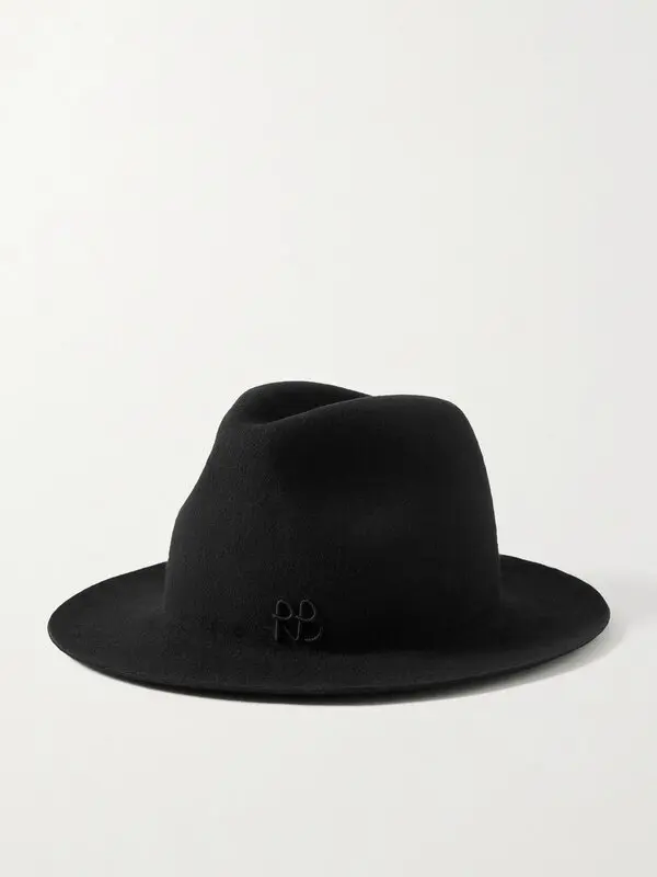 Ruslan Baginskiy Wool-felt Fedora - Black