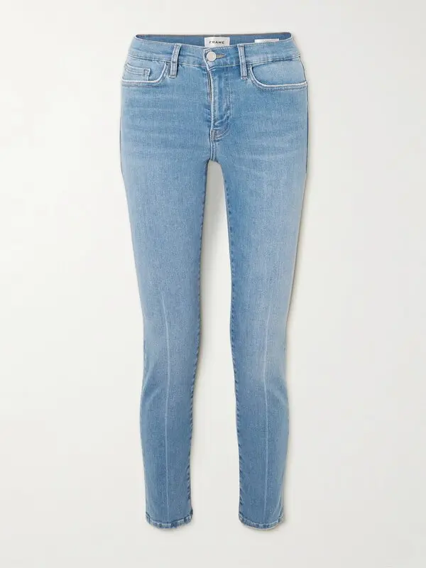 FRAME Le Garcon Cropped Slim Jeans