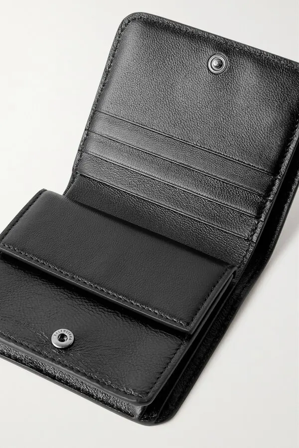 Balenciaga Printed Textured-leather Cardholder