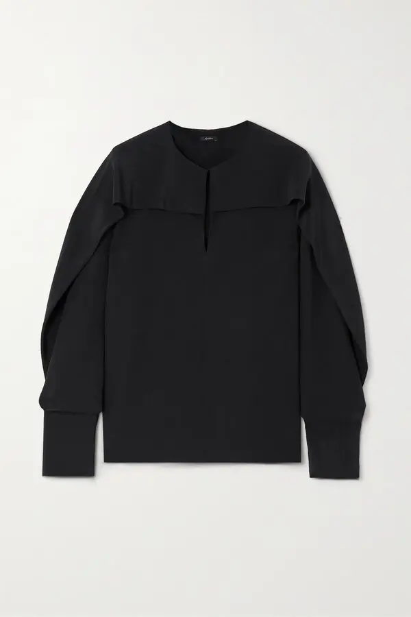 JOSEPH Balard Layered Blouse - Black
