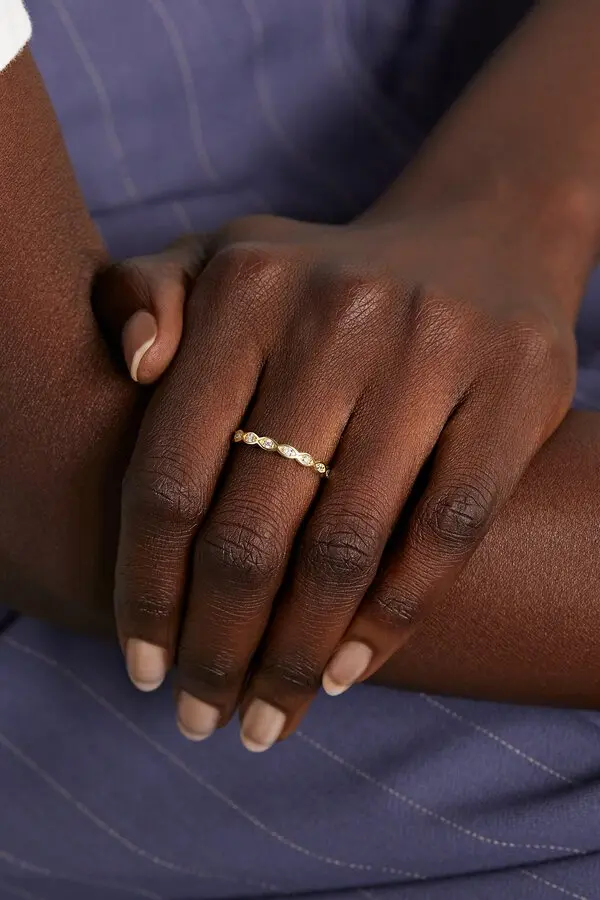 SYDNEY EVAN Evil Eye 14-karat Diamond Ring